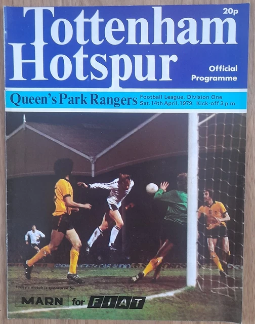1978-79 TOTTENHAM HOTSPUR vs QPR Football Programme £3.42 - PicClick UK