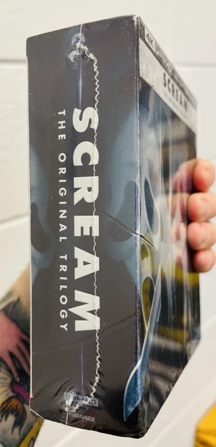BRAND NEW SCREAM Original Trilogy Box Set (4K Blu Ray + Blu Ray) $100. ...