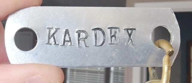 RARE VINTAGE THOMASTON Maine State Prison Jail Guard Kardex Key Tag ...