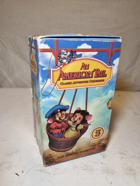 AN AMERICAN TAIL - A Classic Adventure Collection 3x VHS tapes Box Set ...