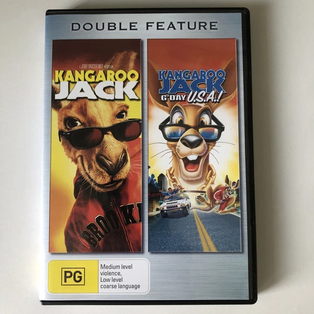 KANGAROO JACK / Kangaroo Jack - G'Day U.S.A.! DVD Region 4 RARE Double ...