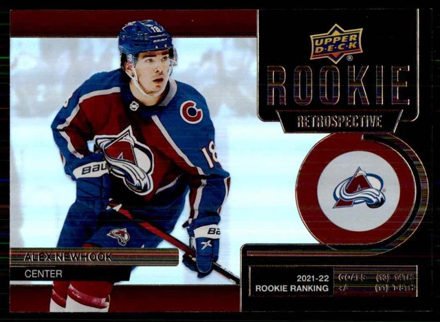 2022-23 UPPER DECK Rookie Retrospective Alex Newhook Colorado Avalanche ...