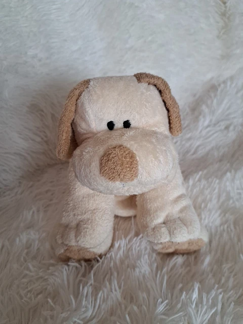 TY PLUFFIES PLOPPER Puppy Dog Plush Cream Tan Sewn Eyes 2002 Soft Toy ...