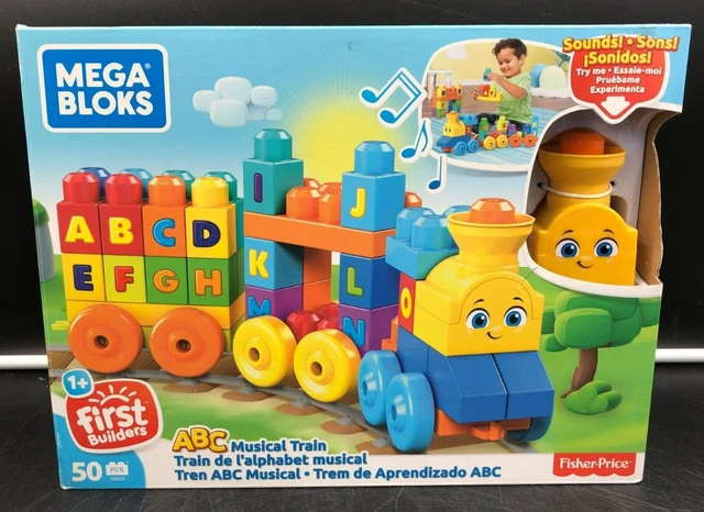 FISHER-PRICE MEGA BLOKS: ABC Musical Train Play Set *NEW, SEALED* $26. ...