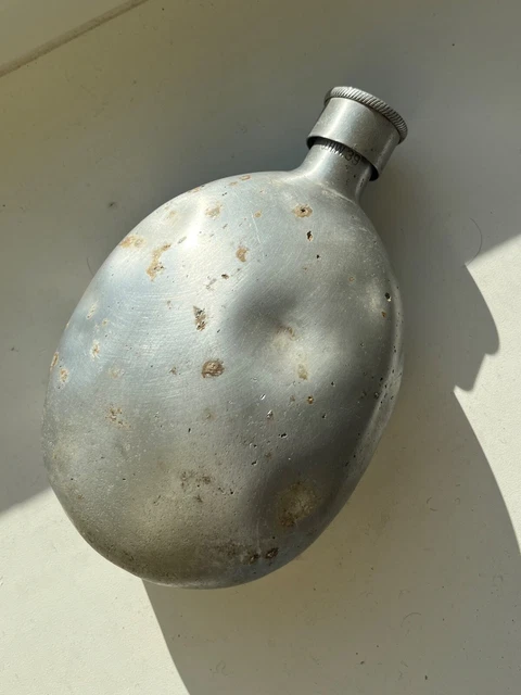 ANTIQUE GERMAN MILITARY flask old canteen army WWII Wehrmacht field ...