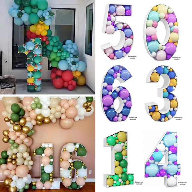 70CM BACKDROP BOARD Lightweight Add Atmospheres 3d Number Birthday ...