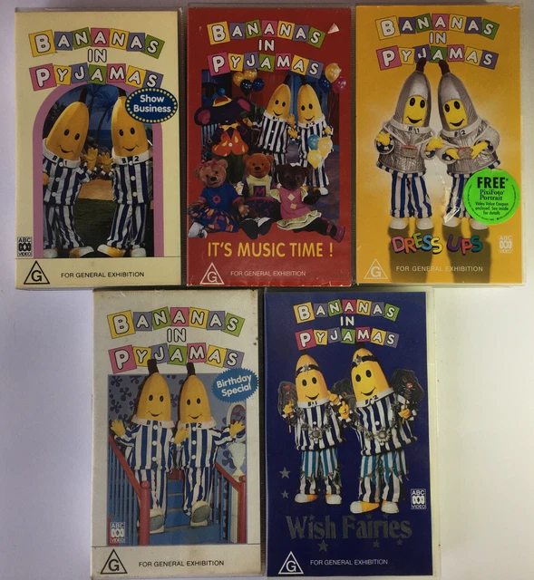 1990S BANANAS IN PYJAMAS X 5 VHS PAL ABC Kids Videos £12.16 - PicClick UK