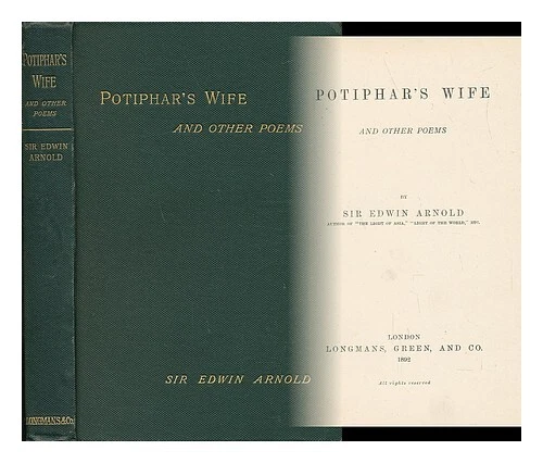 ARNOLD, SIR EDWIN Potiphar's Wife - And Other Poems 1892 First Edition ...