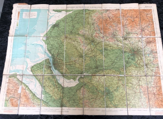 BARTHOLOMEW'S REVISED &HALF Inch" Map Of Merseyside Sheet 8 £4.31 ...