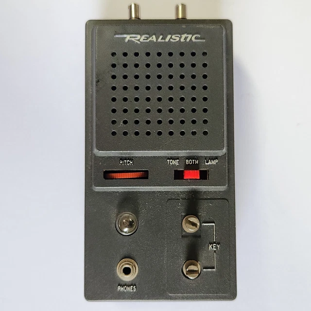 REALISTIC MORSE CODE Practice Oscillator Vintage Radio Shack NO KEY $18 ...