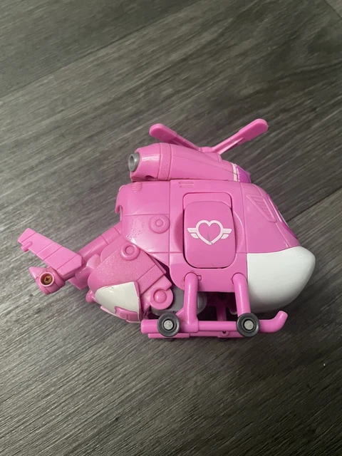 SUPERWINGS LARGE TRANSFORMING figure plane Pink Helicopter Dizzy Super ...