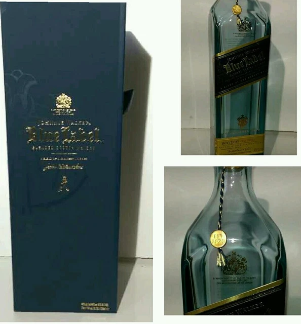 JOHNNIE WALKER BLUE Label Empty Bottle Japan £94.66 - PicClick UK