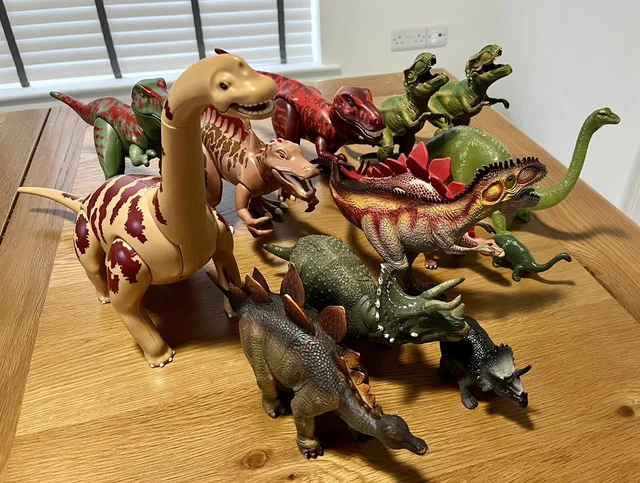 PLAYMOBIL DINOSAURS T-REX Spinosaurus Stegosaurus Brachiosaurus Bundle ...