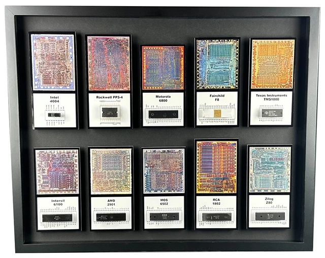 TEN OF THE First Microprocessors - Intel 4004, MOS 6502, AMD 2901, etc ...