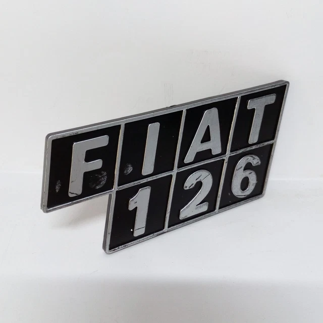 LOGO SIGLE MODÈLE Avec Défaut Fiat 126 Original 546945 EUR 7,23 ...