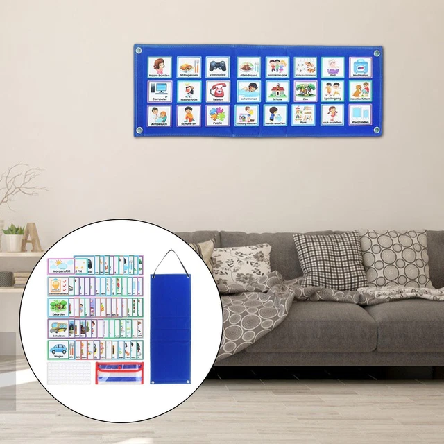 VISUAL SCHEDULE FOR Kids Morning Bedtime Routine Chart for Holiday £18. ...