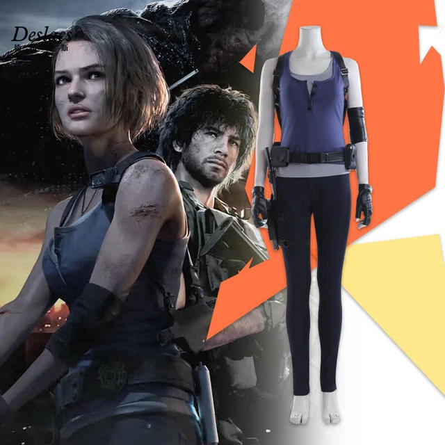 RESIDENT EVIL 3: Remake Jill Valentine Cosplay Costume Outfit Halloween ...