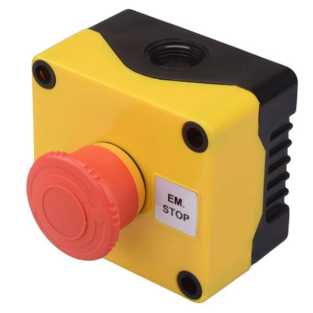 EMERGENCY STOP SWITCH E-Stop Control Station Yellow/Black 1DE.01.01AB £ ...