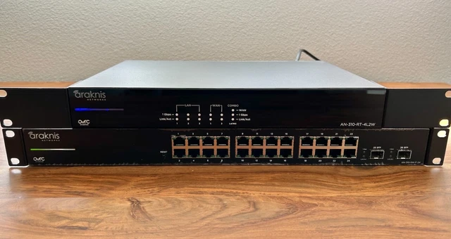 ARAKNIS 310 SERIES Gigabit Dual WAN Router (RT-4L2W) + 24-port Switch ...