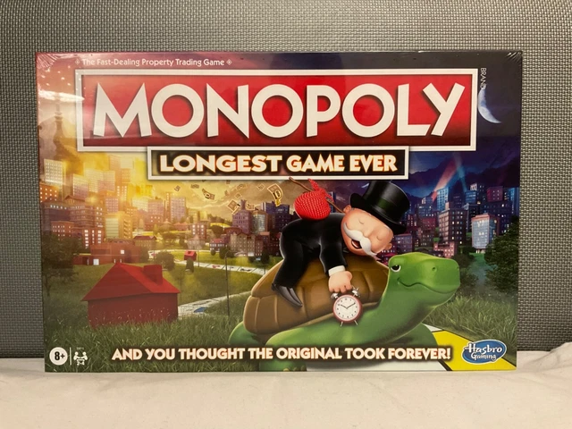 *NEW AND SEALED* Monopoly Longest Game Ever Board Game RARE £55.00 ...
