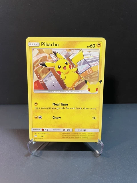 POKEMON CARD PIKACHU 25/25 25th Anniversary Non-Holo Promo McDonald's ...