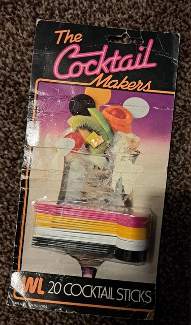 VINTAGE 1960S 70S Cocktail Sticks Intact Package £4.00 - PicClick UK