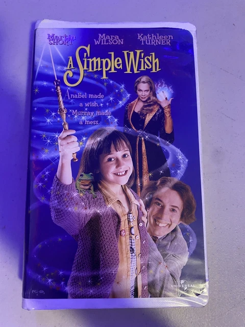 A SIMPLE WISH VHS 1997 Video Mara Wilson & Martin Short ***RARE ...