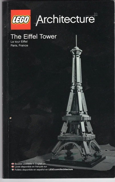 LEGO ARCHITECTURE THE Eiffel Tower Booklet Instruction Manual £5.21 ...