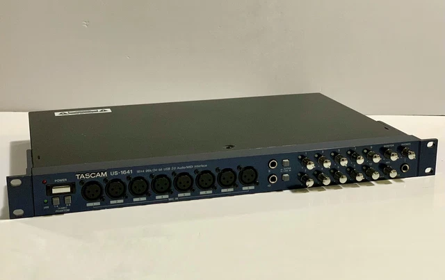 TASCAM US-1641 96K/24-BIT USB 2.0 Rackmount Audio/MIDI Interface W ...
