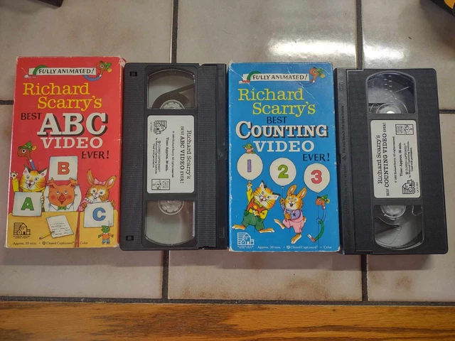 RICHARD SCARY'S BEST ABC Video/Best Counting VHS Tapes £14.15 - PicClick UK