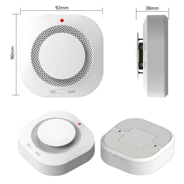2X WIRELESS INTERCONNECTED Smoke Alarm Detector System Smart Fire ...