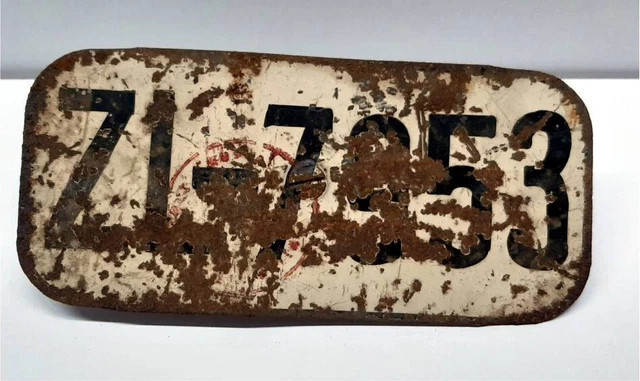ORIGINAL KENNZEICHEN NUMMERNSCHILD, Motorrad, Oldtimer, WK2 EUR 49,90 ...