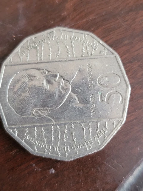 💰💰💰 1995 AUSTRALIAN 50 Cent Rare Coin - Rare Weary Dunlop Wwii ...