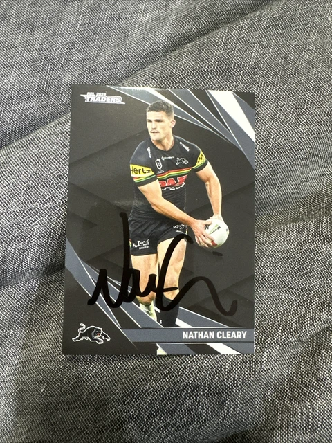 SIGNED NATHAN CLEARY Penrith Panthers 2024 NRL Traders Card EUR 18,68 ...