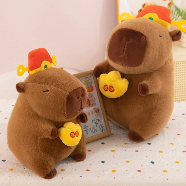 SIMULATION CAPYBARA PLUSH Doll Cartoon Capibara Fluffty Doll Christmas Toy £11.41 - PicClick UK