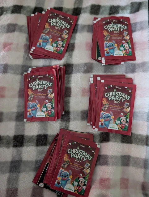 MORRISONS DISNEY CHRISTMAS Party 2025 Trading Cards 50 Packs NEW £26.70 ...