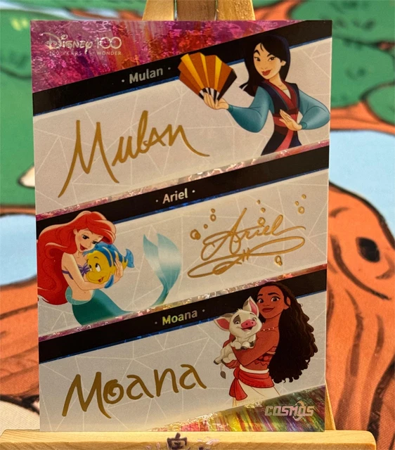 2023 KAKAWOW COSMOS Disney 100 All-Star Ariel/Moana/Mulan triple ...