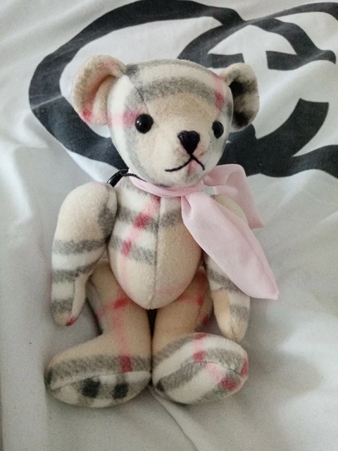BURBERRY LONDON Nova Check Jointed Pink 7 Teddy Bear H12 14.05 PicClick UK