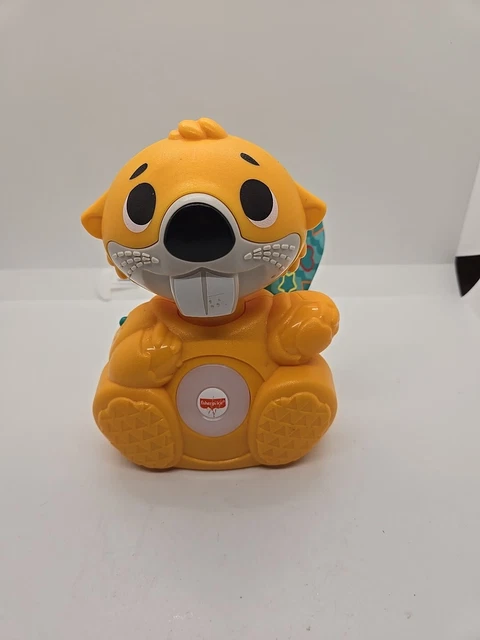 FISHER PRICE LINKIMALS Boppin Beaver Teaches Shapes Counting Colors ...