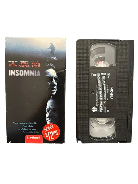 INSOMNIA (VHS,2002) Al Pacino Robin Williams Hilary Swank £5.01 ...