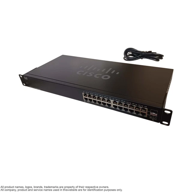 NETWORK SWITCH ETHERNET Gigabit RJ45 24 Port Cisco SG110-24 V03 Rack ...