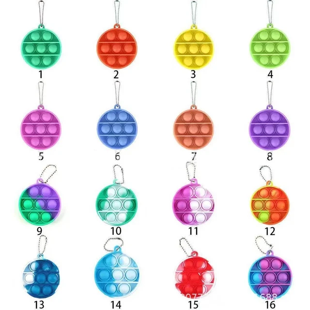 MINI POPPET BUBBLE Sensory Fidget Toy with key chain £3.85 - PicClick UK