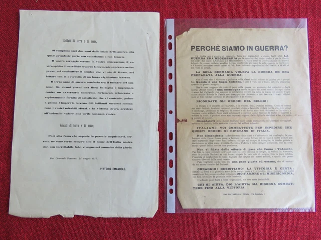 LOT PROPAGANDA FLYERS Ww1 Ww1 Wwii 1917 Trench Royal Army £21.24 ...