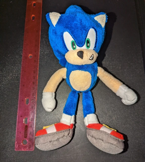 SONIC THE HEDGEHOG Jazwares Sonic Plush Small Size 9" Tall Good ...