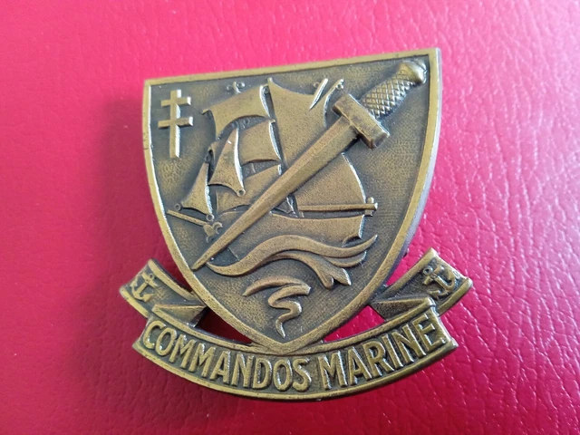 INSIGNE DE BERET Commando Marine Bronze EUR 10,00 - PicClick FR