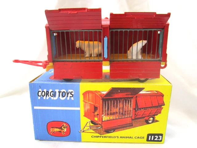 VINTAGE CORGI TOYS 1123 Chipperfields Circus Animal Cage Trailer ...