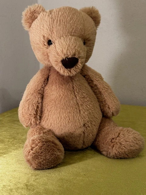 JELLYCAT MEDIUM PUFFLES Bear Soft Toy Teddy Bear Brown £150.00 ...