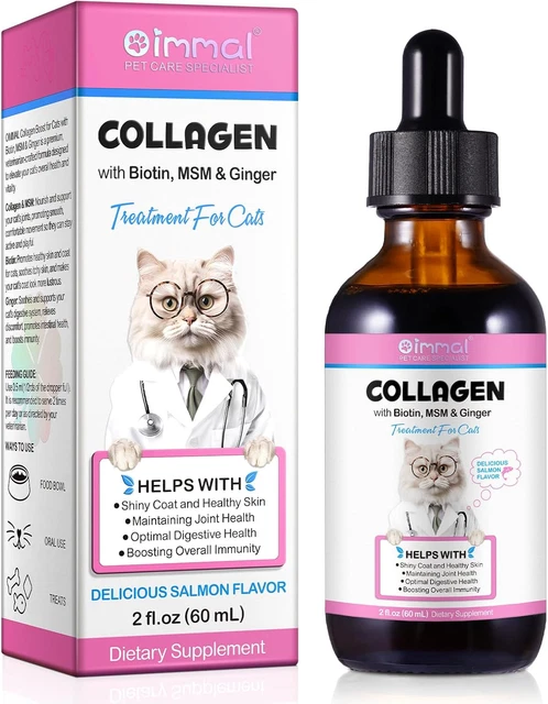 COLLAGEN FOR CATS Cat Joint Supplements Liquid Collagen for Cats Helps ...