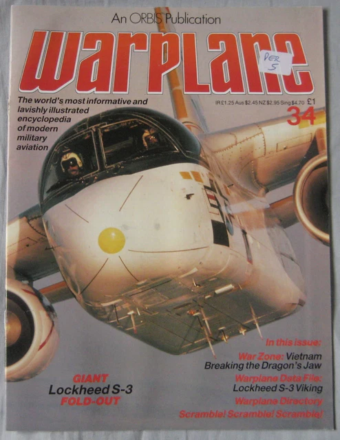 WARPLANE ORBIS MAGAZINE Issue 34 Lockheed S-3 Viking cutaway drawing ...
