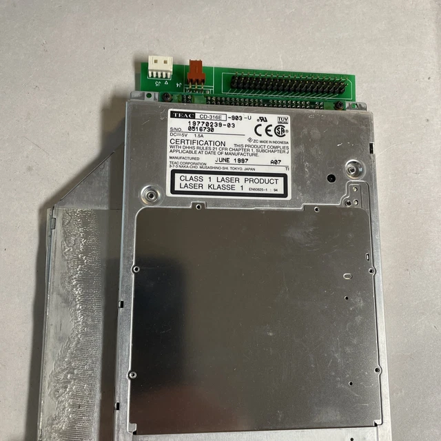 VINTAGE DOLCH PAC 64 Teac CD-316E IDE CDRom Drive Portable Computer ...